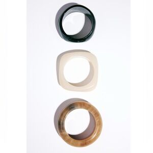 Zara | Jewelry | Zara 3 Pack Of Resin Bracelets | Poshmark